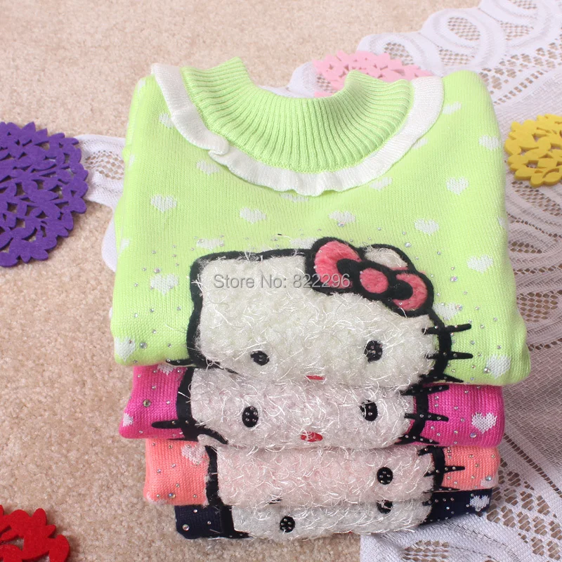 2015 New Fashion Baby Girl Fall Hello Kitty Sweater/ girls sweater ...