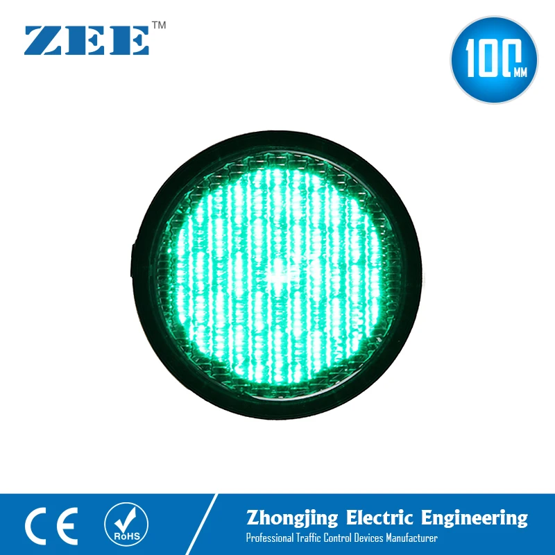 4inch Green LED Traffic Signal Lamps Round LED Traffic Lights 220V 12V ...