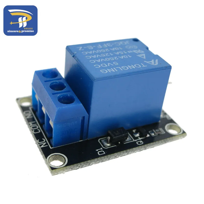 5PCS/LOT KY 019 5V One 1 Channel Relay Module Board Shield For PIC AVR ...