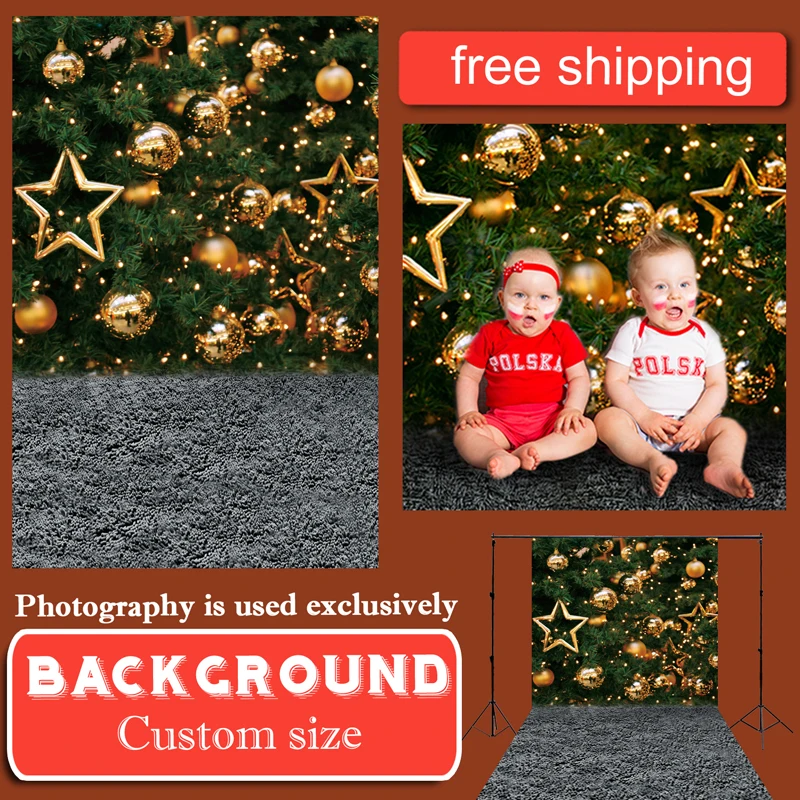 2018 new hot backgrounds Christmas gifts photography backdrops photo ...