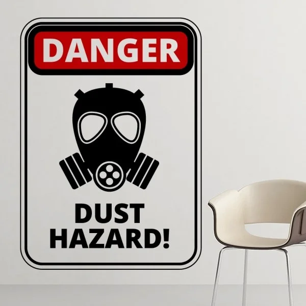 Danger Symbol Air Pollution Dust Hazard Gas Mask Warning Signs ...
