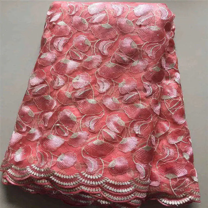 Nigeriano Encaje Telas s alta calidad guipure francés Encaje Telas con ...