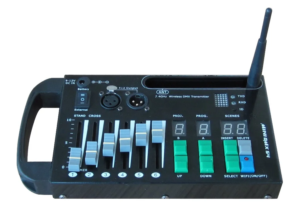 54CH wireless dmx controller console with wireless dmx transmitter ...