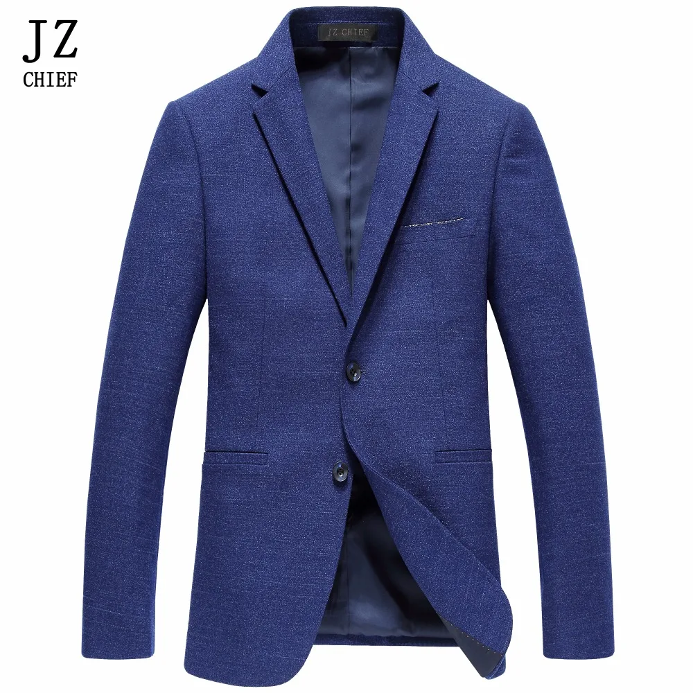 JZ CHIEF Jackets Men Blazer Masculine Suit Coat Mens Blazer Jacket Navy ...