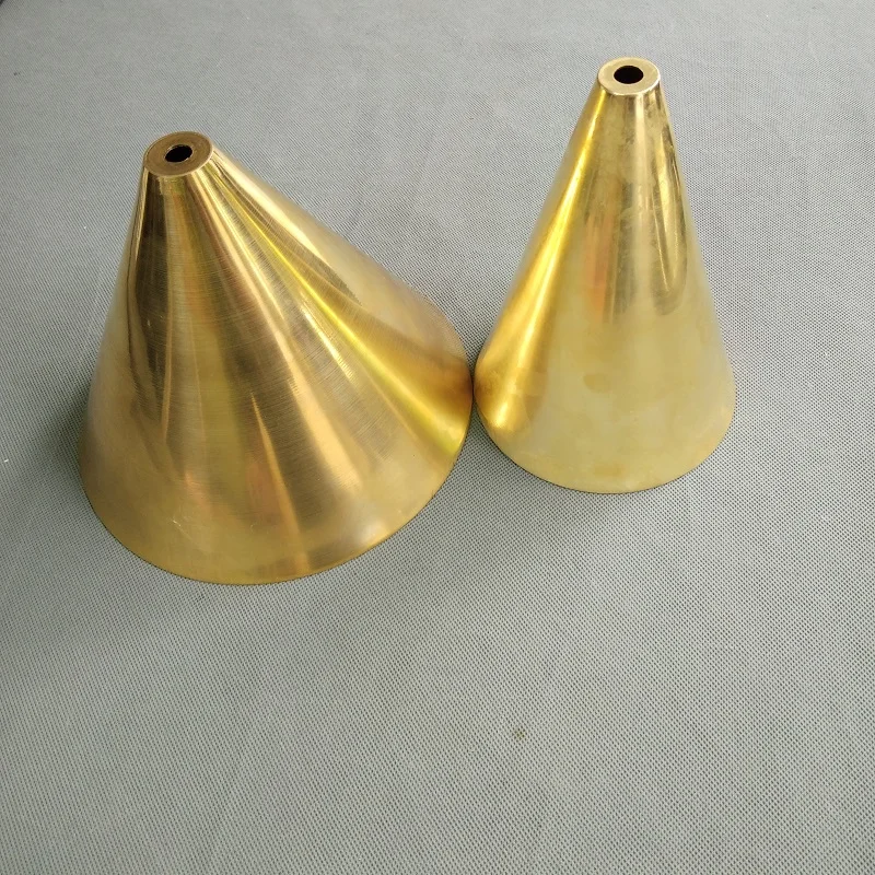 Cone Pure Brass Material Lamp Cover Bell Mouth Copper Shade E27 Lamp ...