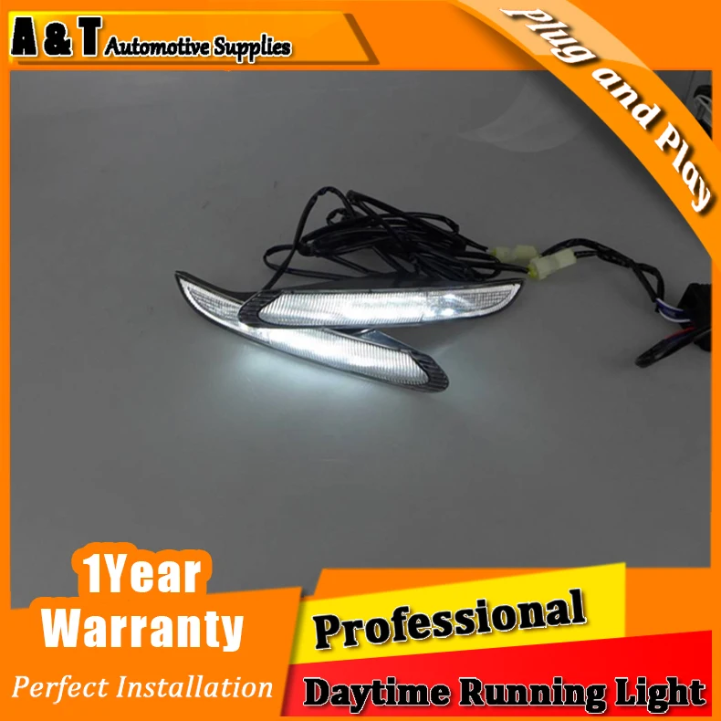 A&T car styling For peugeot 408 LED DRL For peugeot 408 High brightness ...