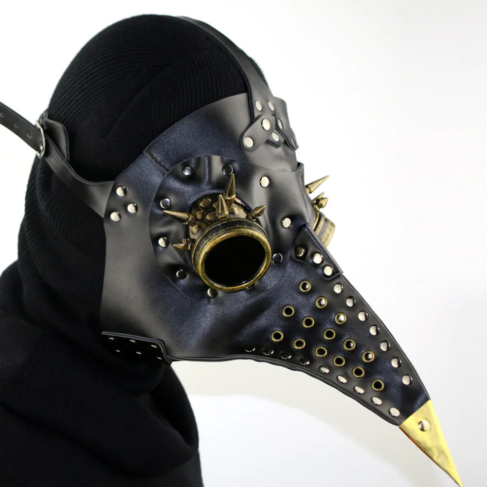Unique Design Hand Made Leather Plague Doctor Death Mask Bird Beak ...
