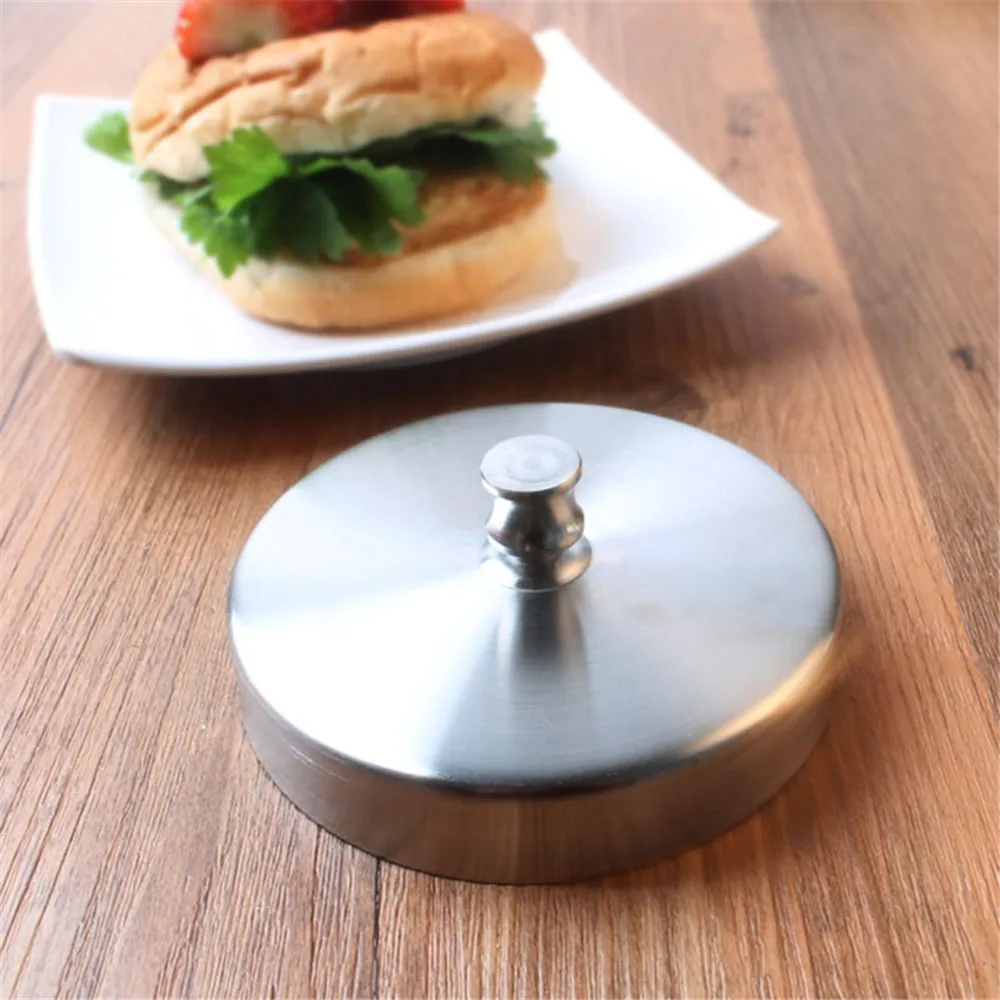 Stainless Steel Hamburger Press Patties Mold Maker Hand Operation ...