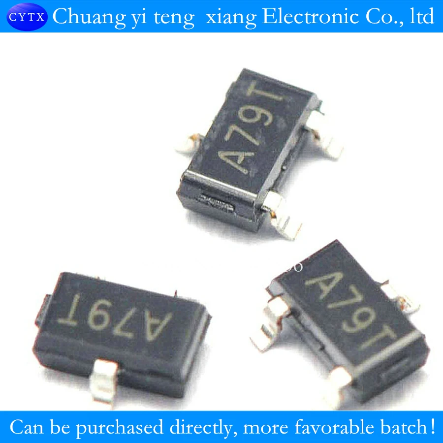 P channel field effect tube AO3407 A79T 4.3 A/v 30 SOT23 MOS (100PCS ...