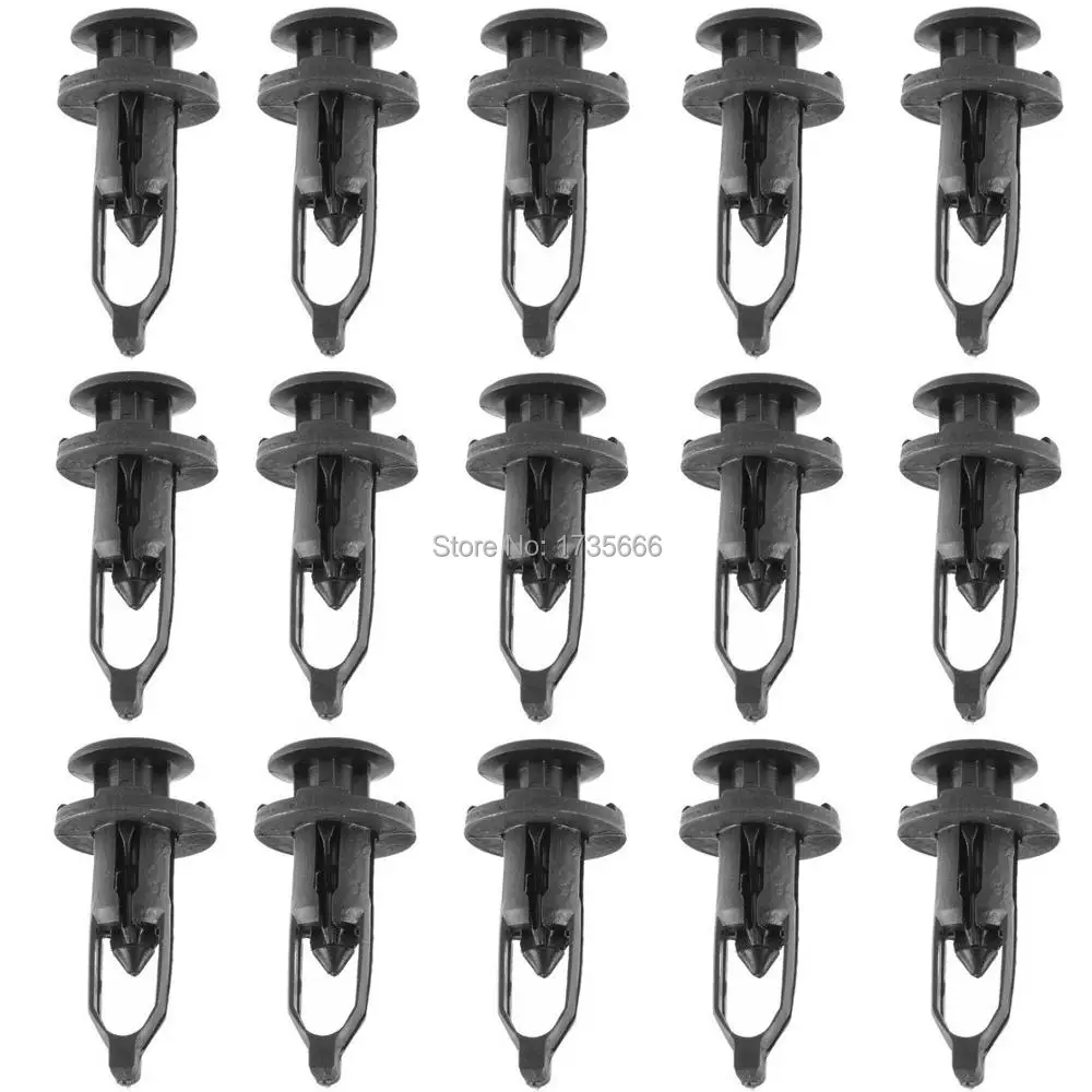 100PCS-9mm-Hole-Black-Fender-Bumper-Retainer-Clips-For-Toyota-For-Lexus ...
