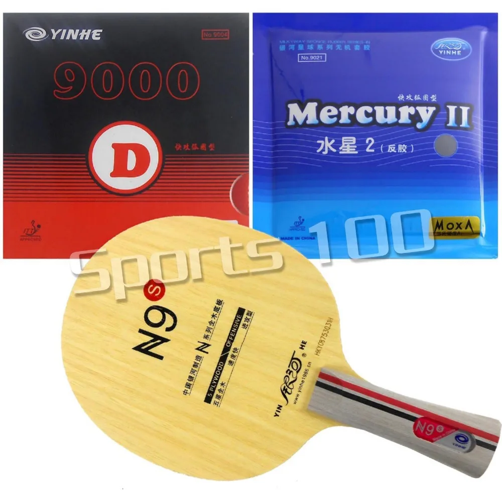 Pro Combo Racket Galaxy YINHE N9s Blade Long Shakehand FL With Galaxy ...