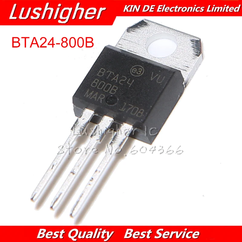 10PCS BTA24 800B TO220 BTA24 800 PARA 220 BTA24 Original Novo|shipping ...