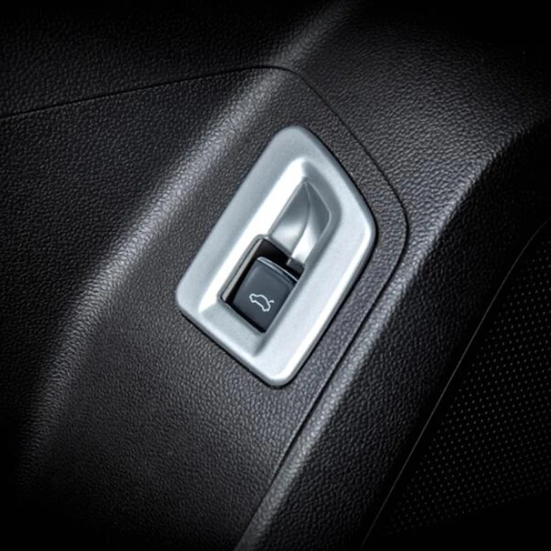 Car Styling Interior Rear Trunk Button Switch Cover Trim ABS Matte 1pcs ...