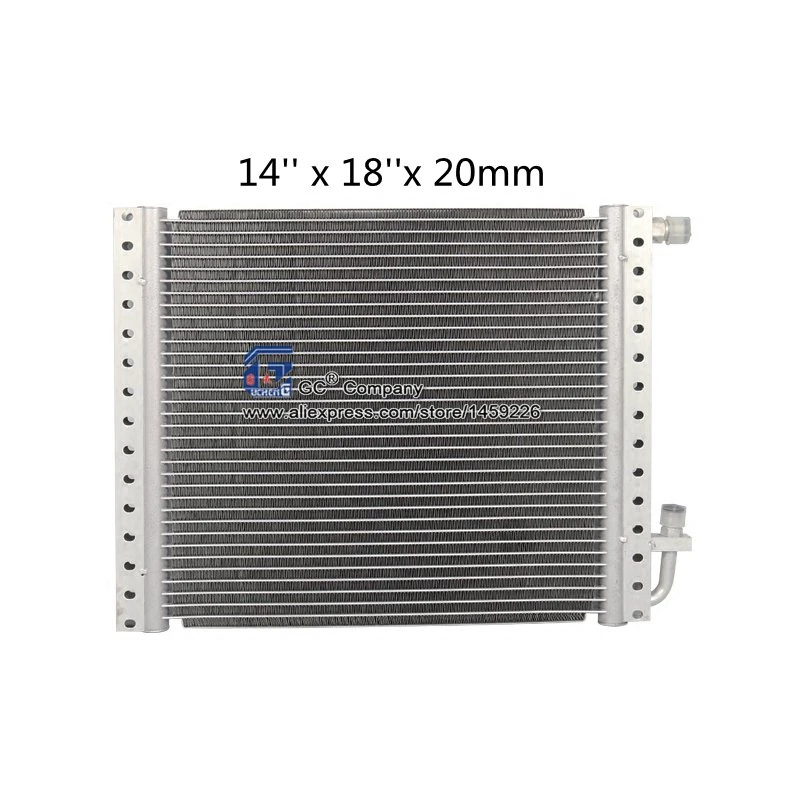 Universal Radiator Aluminium Condenser 14'' X 18'' X 20mm For Vintage ...
