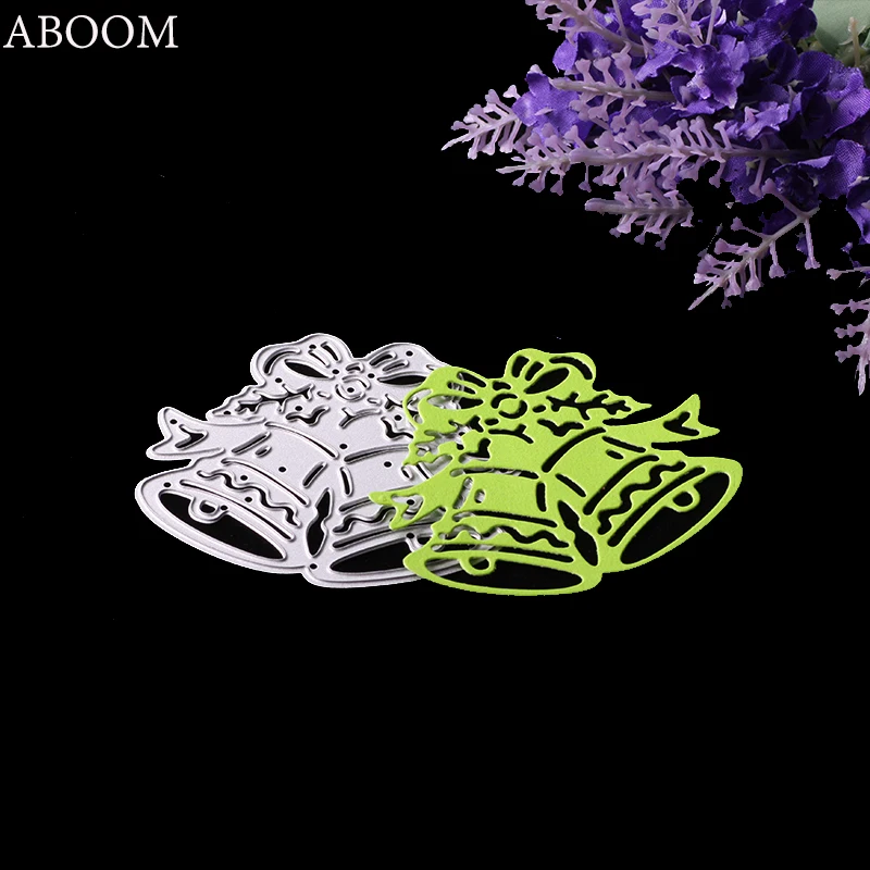 ABOOM 1PC Metal Bell Design Cutting Dies Christmas DIY Die Cut Stencil ...