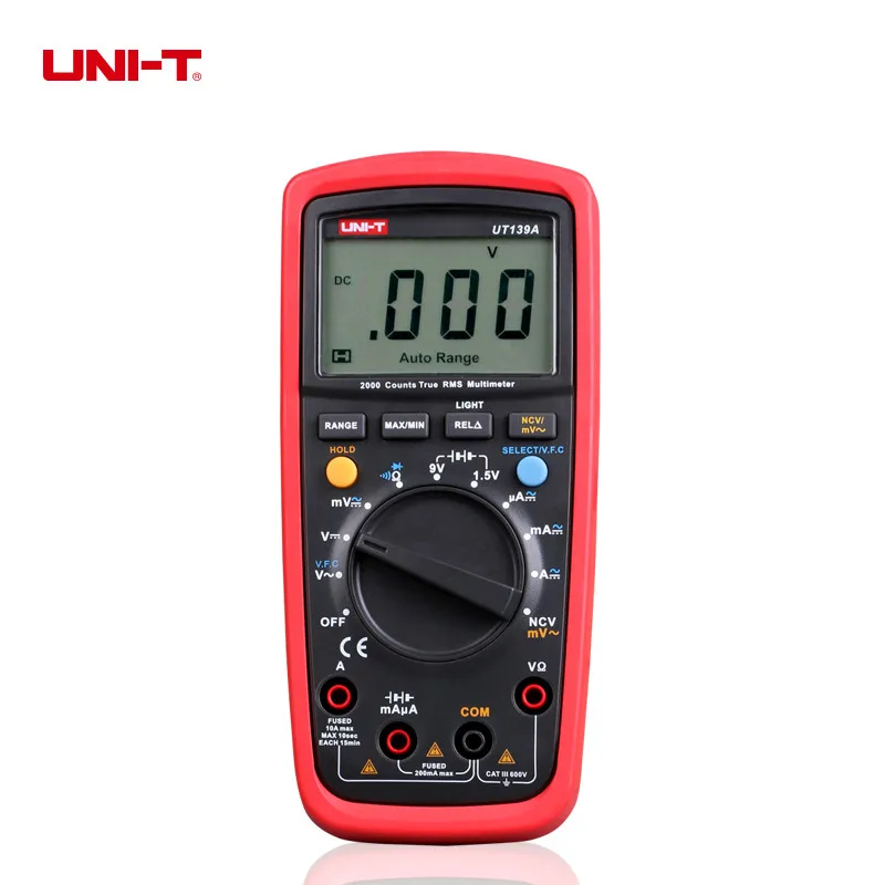 UNI T UT139A True RMS Digital Multimeters 2000 Display Count Voltage ...