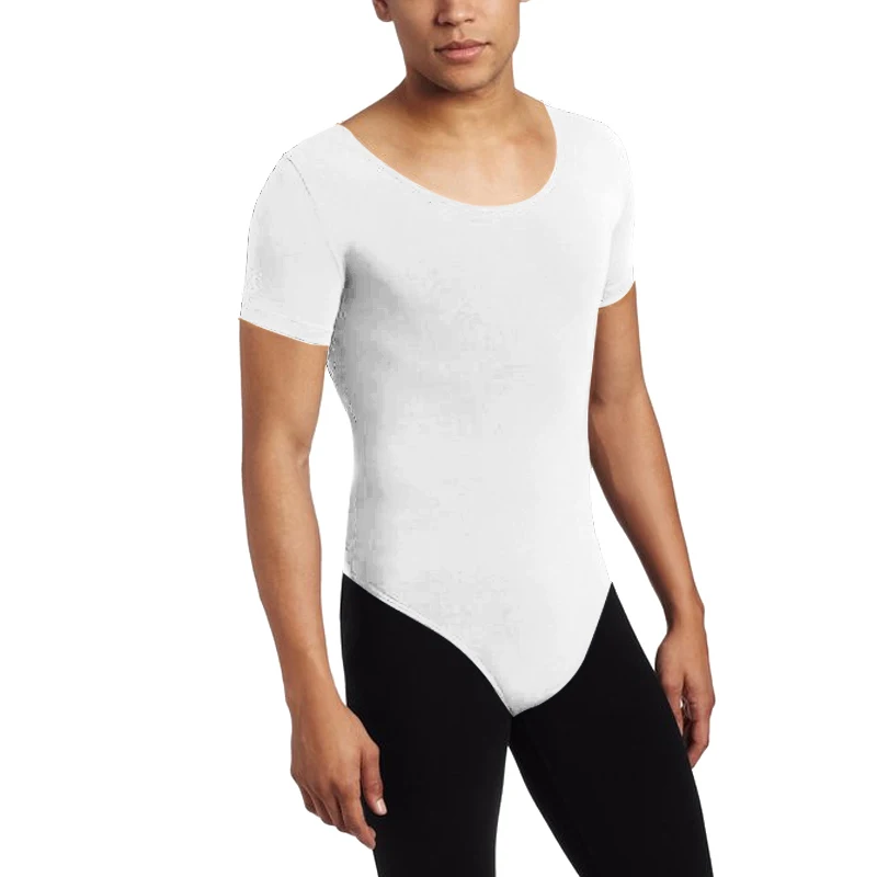 Ensnovo Men Gymnastics Leotard Ballet Costumes Spandex Nylon Custom ...