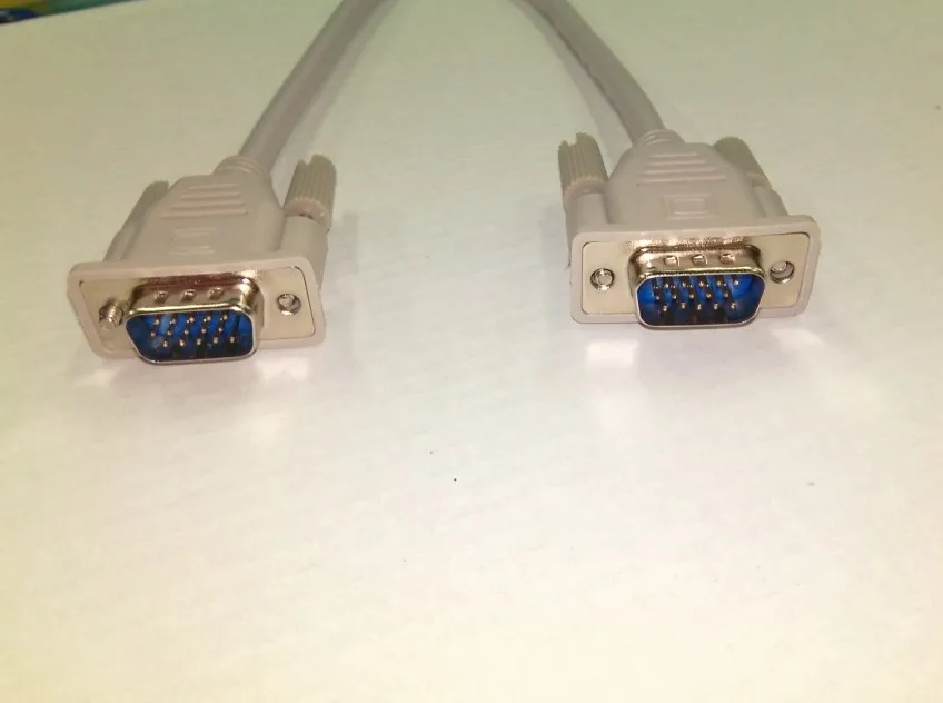 DB15 HDB15 VGA 3 Rows 15 Pin Extension Cable, Male Female, Length ...