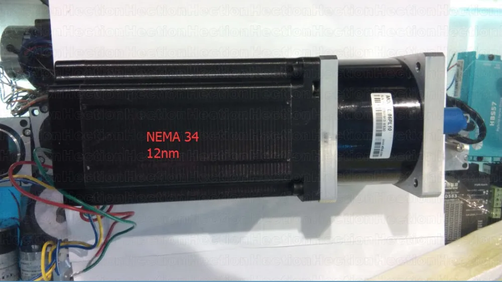 A Nema 34 Stepper Motor 86hs120 Install With A Planetary Speed Reducer ...