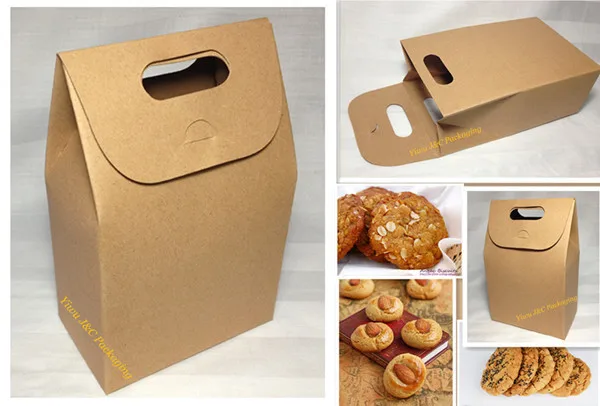 Free-shipping-12pcs-Hot-Natural-Brown-Kraft-Paper-Biscuit-Box-Cookie ...