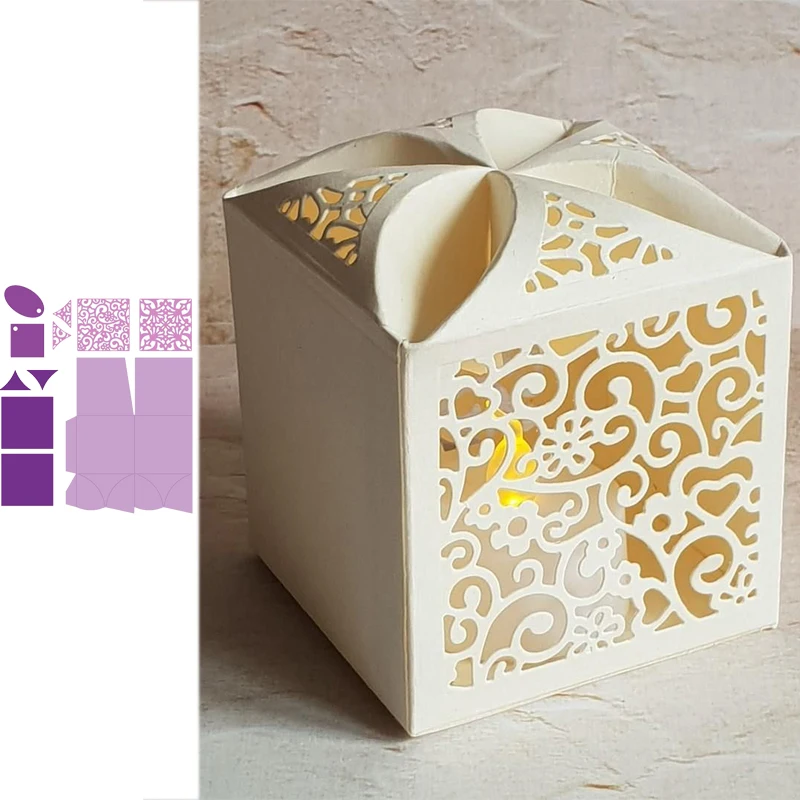 Box-Making-Dies-Square-Petal-Box-Metal-Cutting-Dies-for-Scrapbooking ...