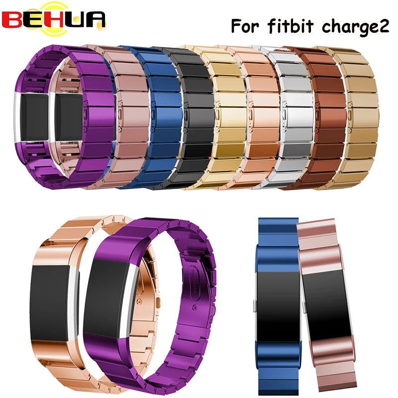9 colors Stainless Steel Watch Band For Fitbit Charge 2 Wrist WatchBand ...