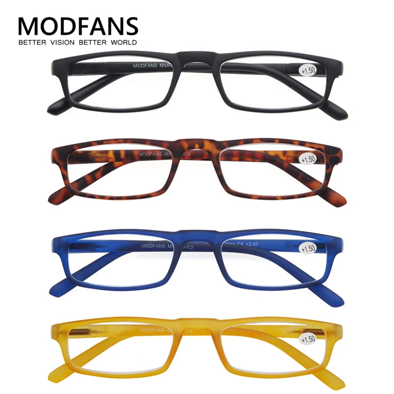 Small Reading Glasses Women Men Square Ultralight Frame Readers ...