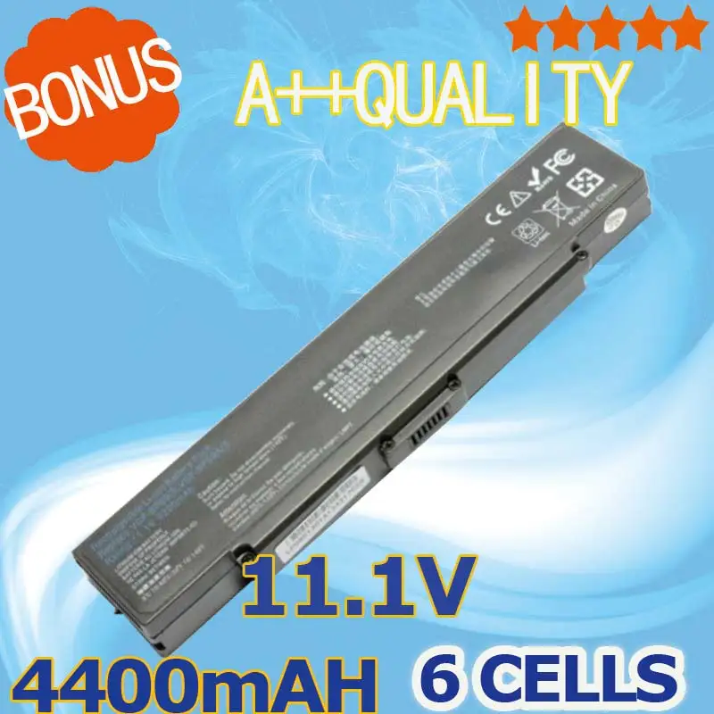 Laptop Battery for Sony VAIO VGN CR92S VGN CR11H/B VGN CR120E/L VGN ...