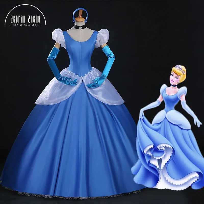 Moda mujer señoras Cenicienta princesa disfraz adulto Cenicienta ...