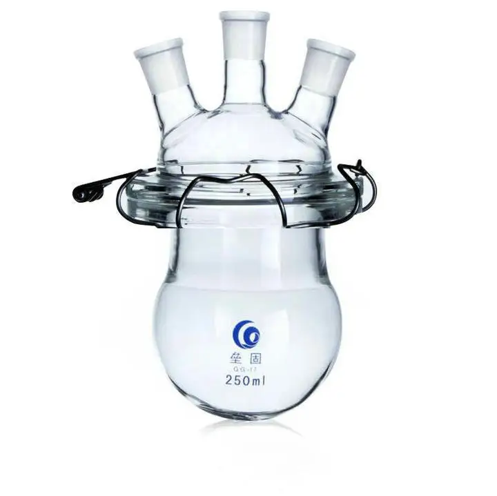 1000ml/2000ml Round Bottom Medical grade Boro. glass 3 neck glass flask ...