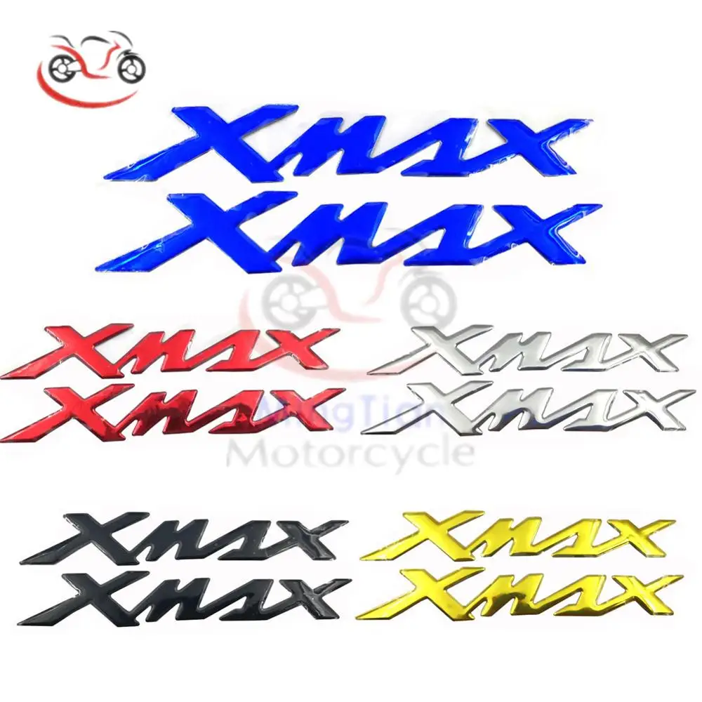Motorcycle Raised Tank Emblem Badge Decal 3D Logo "XMAX" Sticker For ...