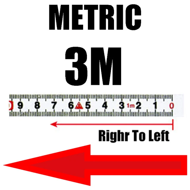 Inch & Metric Self Adhesive Tape Measure Steel Miter Saw Scale Miter ...