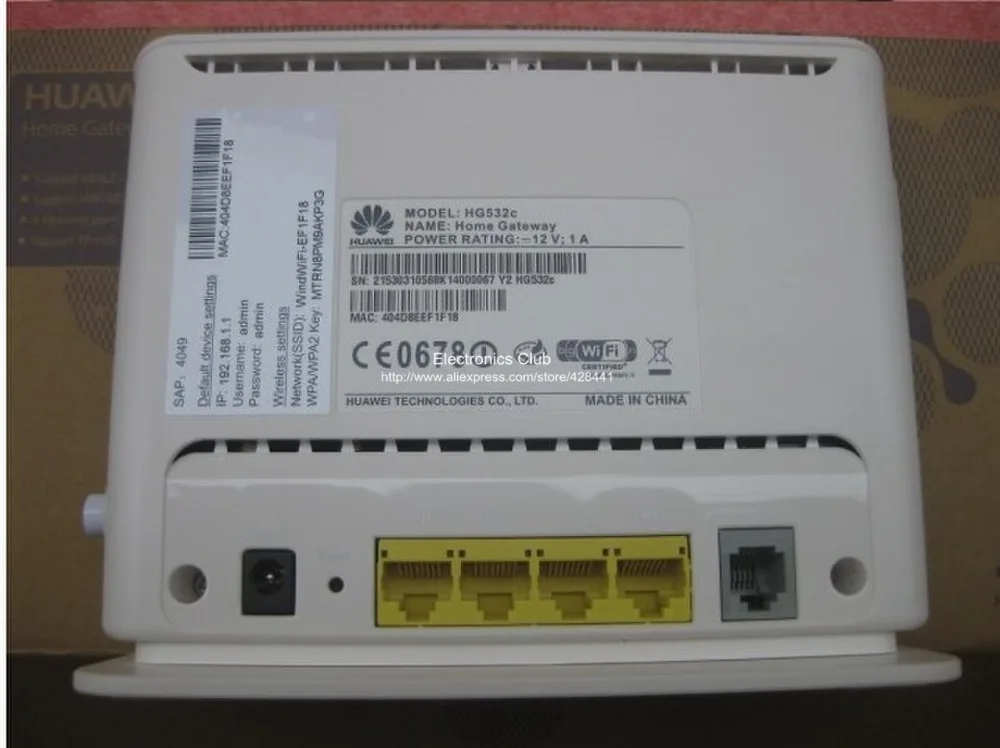 Купить для порта adsl 4 huawei hg532c wifi 300m беспроводной ...