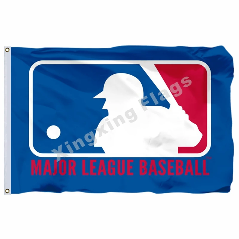 MLB Logo Flag 3ft x 5ft Polyester Major League Baseball Banner Flying ...