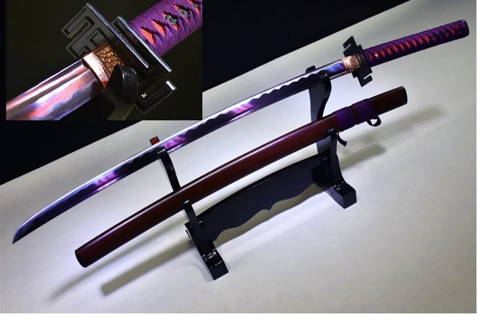 Beautiful Japanese Sword Samurai Katana Sharp High Manganese Steel ...