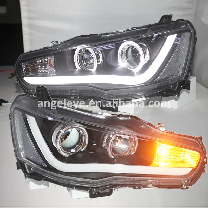 For Mitsubishi Lancer Exceed 2008 2013 Year LED strip Head Lamp ...