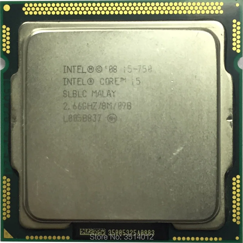 Intel Core i5 750 i5 750 2.6 GHz Quad Core CPU Processor 8M 95W LGA ...