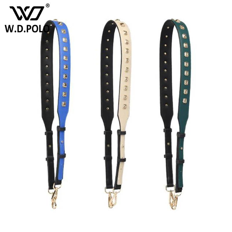 new rivet design women adjust bags strap super chic lady shoulder ...