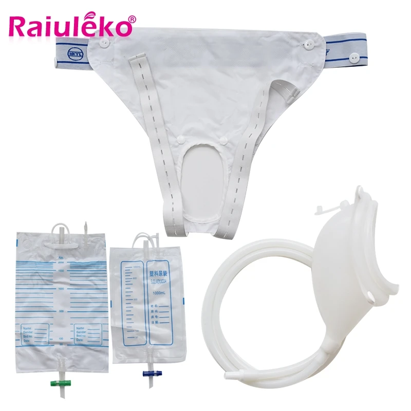 Medical Silicone Urine Bag Urine Collection Set Breathable Urinal Spill ...
