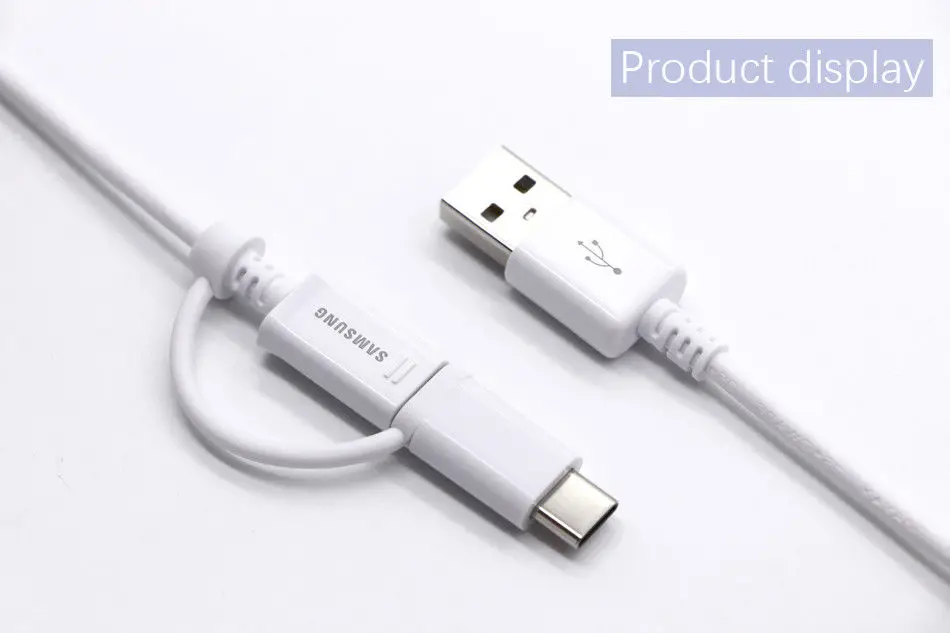 Original Samsung Micro USB Cable & Type C Fast charging 2 in 1 Data ...