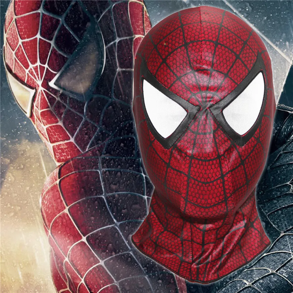 Spiderman Face Mask Spandex Spider Man Mask For Halloween Party in