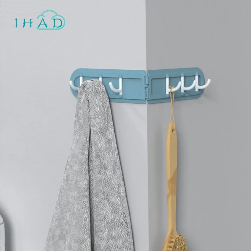 Creative wall Corner Hook Household punch free corner storage hanging ...