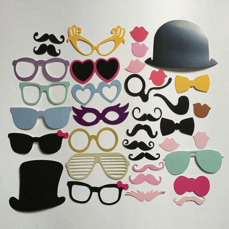 New 44 Pcs/Set Fashion Creative Camera Props Party Decoration Photo ...