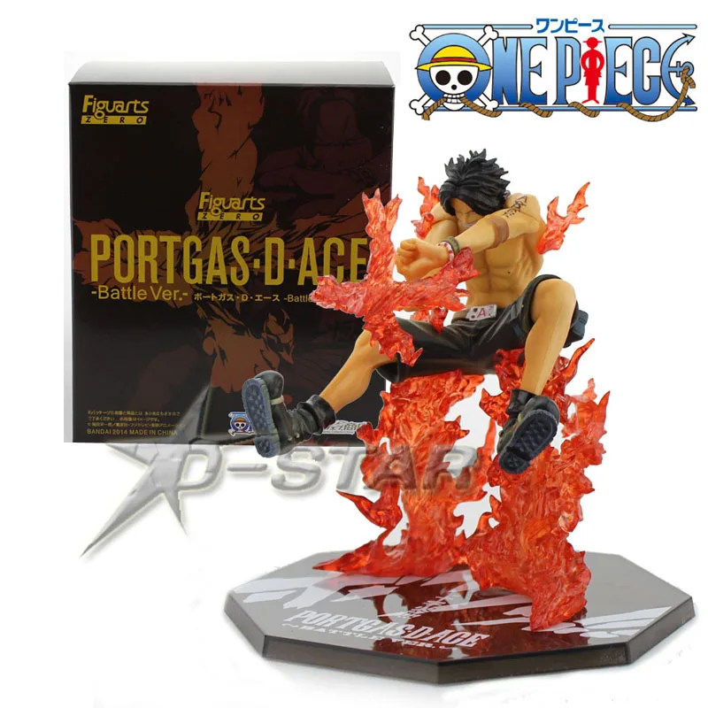 Free Shipping Cool 6" One Piece Fire Fist Ace Portgas D Ace Jujika ...