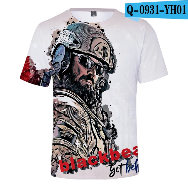 2018 Top Games Rainbow Six Siege 3D Print T shirt or Vest Game T shirt ...