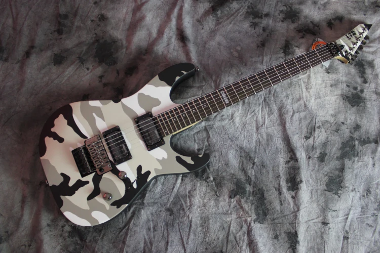 Esp ltd m200 bdc迷彩メタル揺れギター電気でフロイドローズブリッジ|ギター| - AliExpress