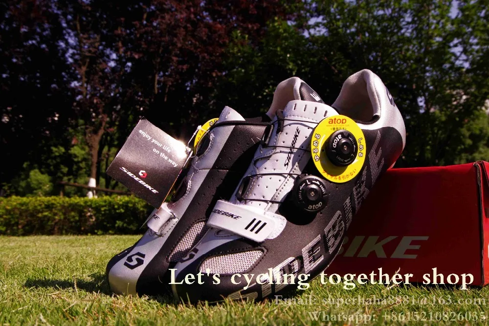 Hot! SIDEBIKE Unisex Ultralight Athletic Carbon Fiber Shoes Sole Road ...