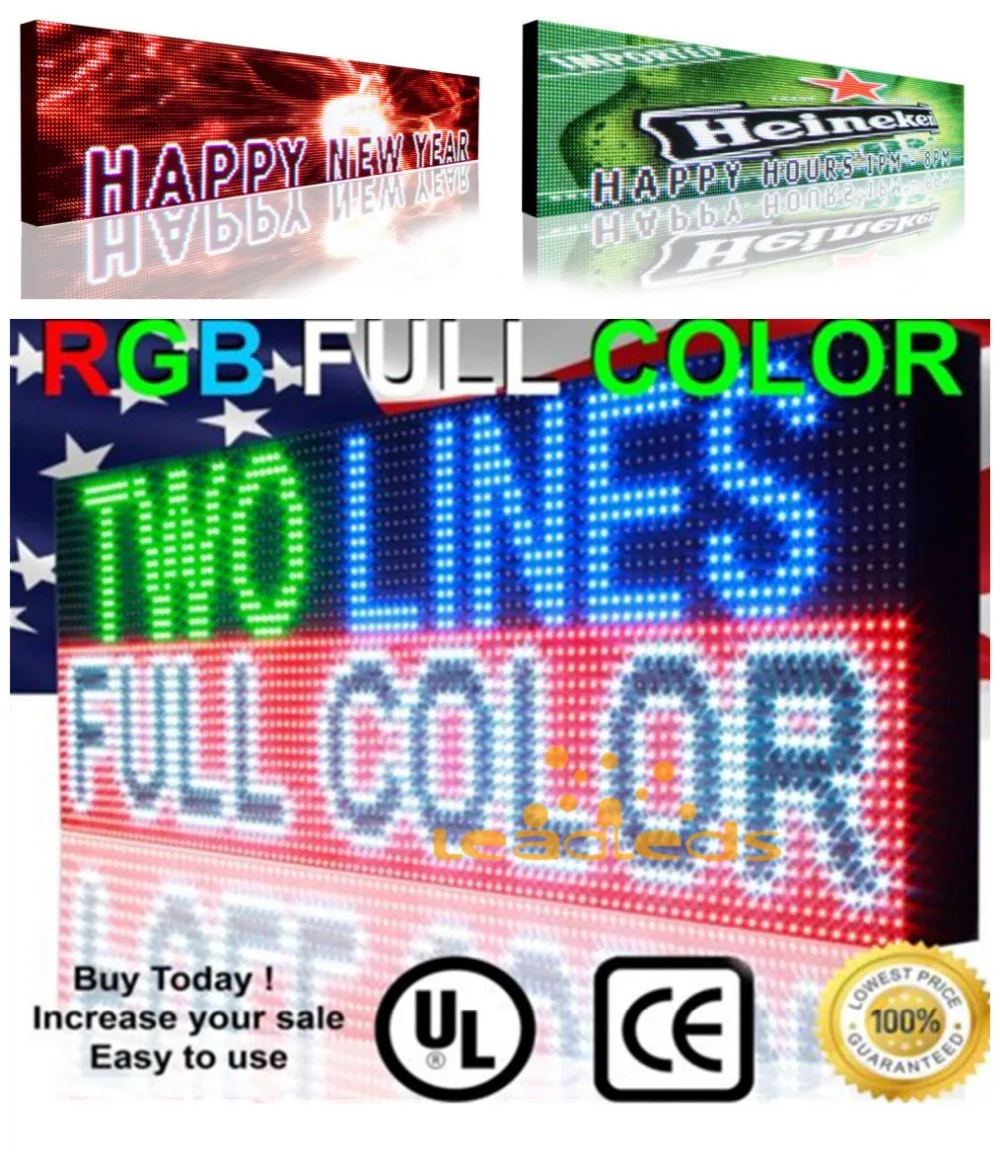 HC-1W Full Color Text picture LED signs Control Card Easy Program Your ...