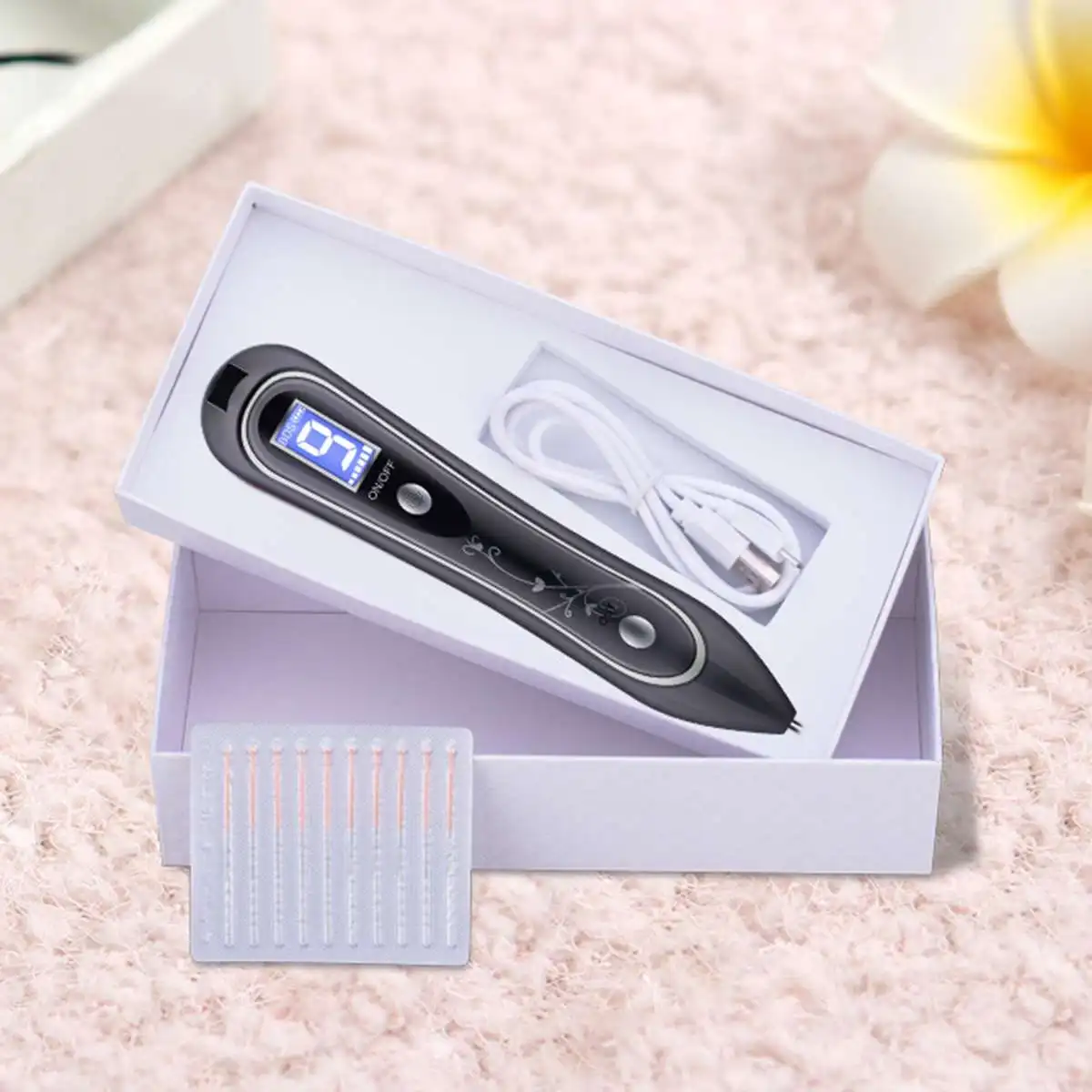 9 Levels Electric Laser Freckle Dark Spot Removal Pen Machine Facial ...