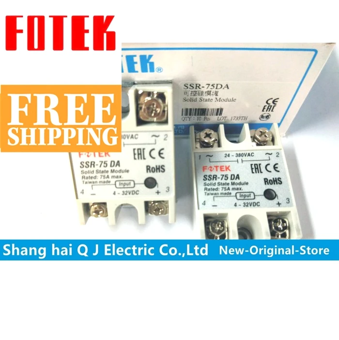 FOTEK SSR 75DA SSR 75DA H SSR 75VA, nuevo, original, SSR 75DD|Conmutadores| - AliExpress